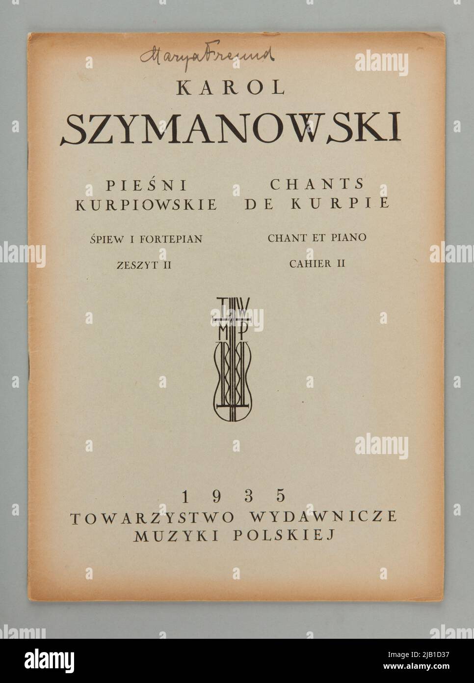 Notes Kurpie Songs op. 58 12 songs for a solo voice with a piano ...
