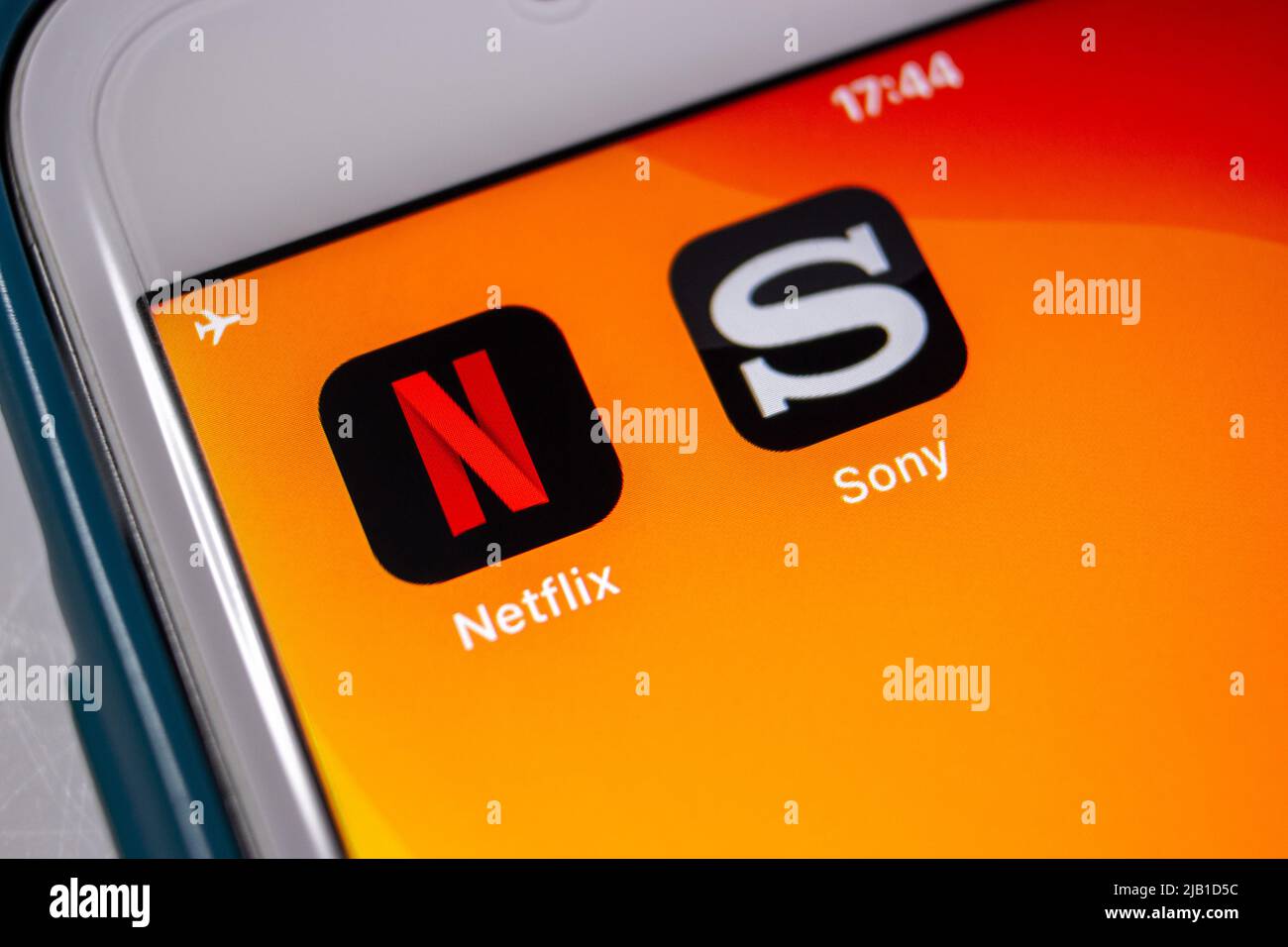 Kumamoto, JAPAN - Apr 13 2021 : Netflix & Sony Pictures icons on iPhone ...