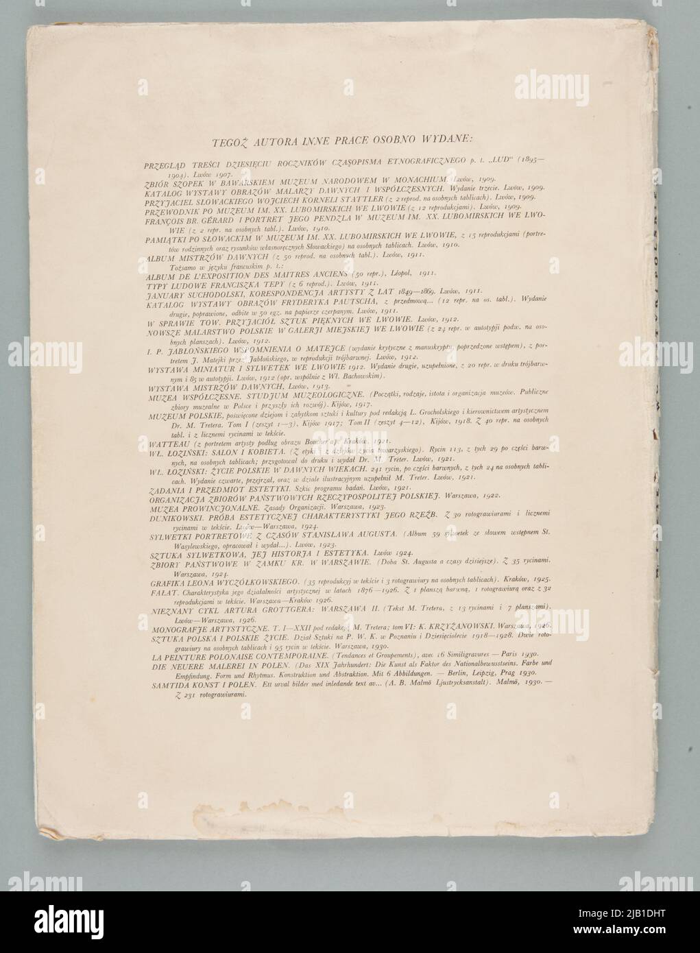 Book Development of Polish art 1863 1930 Treter, Mieczysław (1883 1943 Stock Photo - Alamy