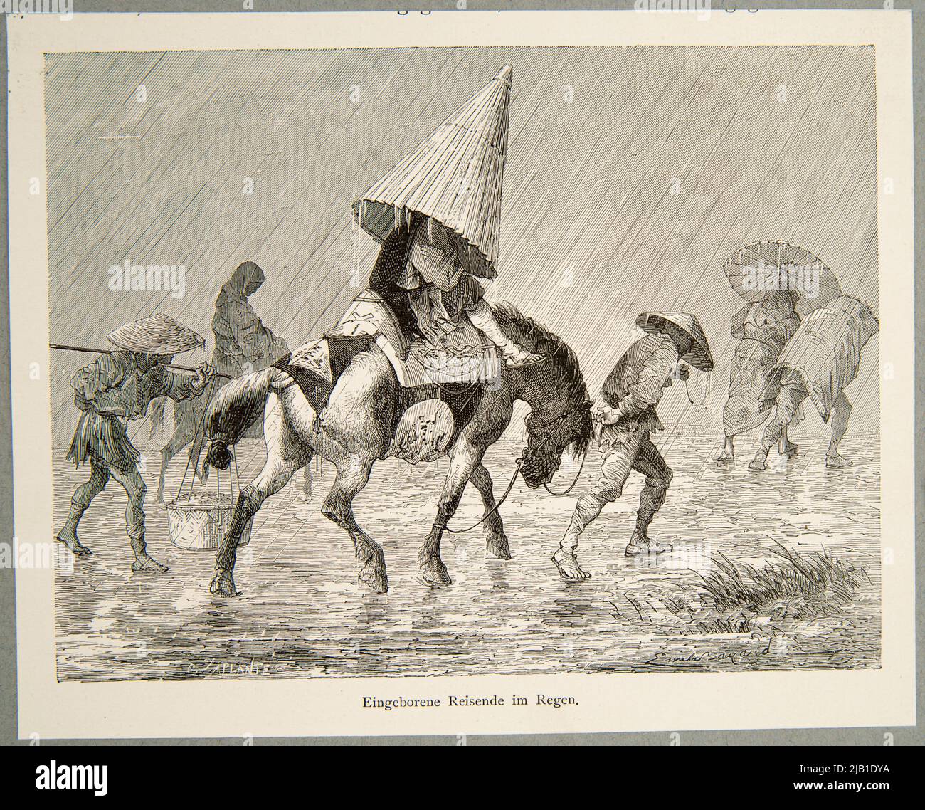 Travel in the rain according to Emile Bayard. A clip from a German ...