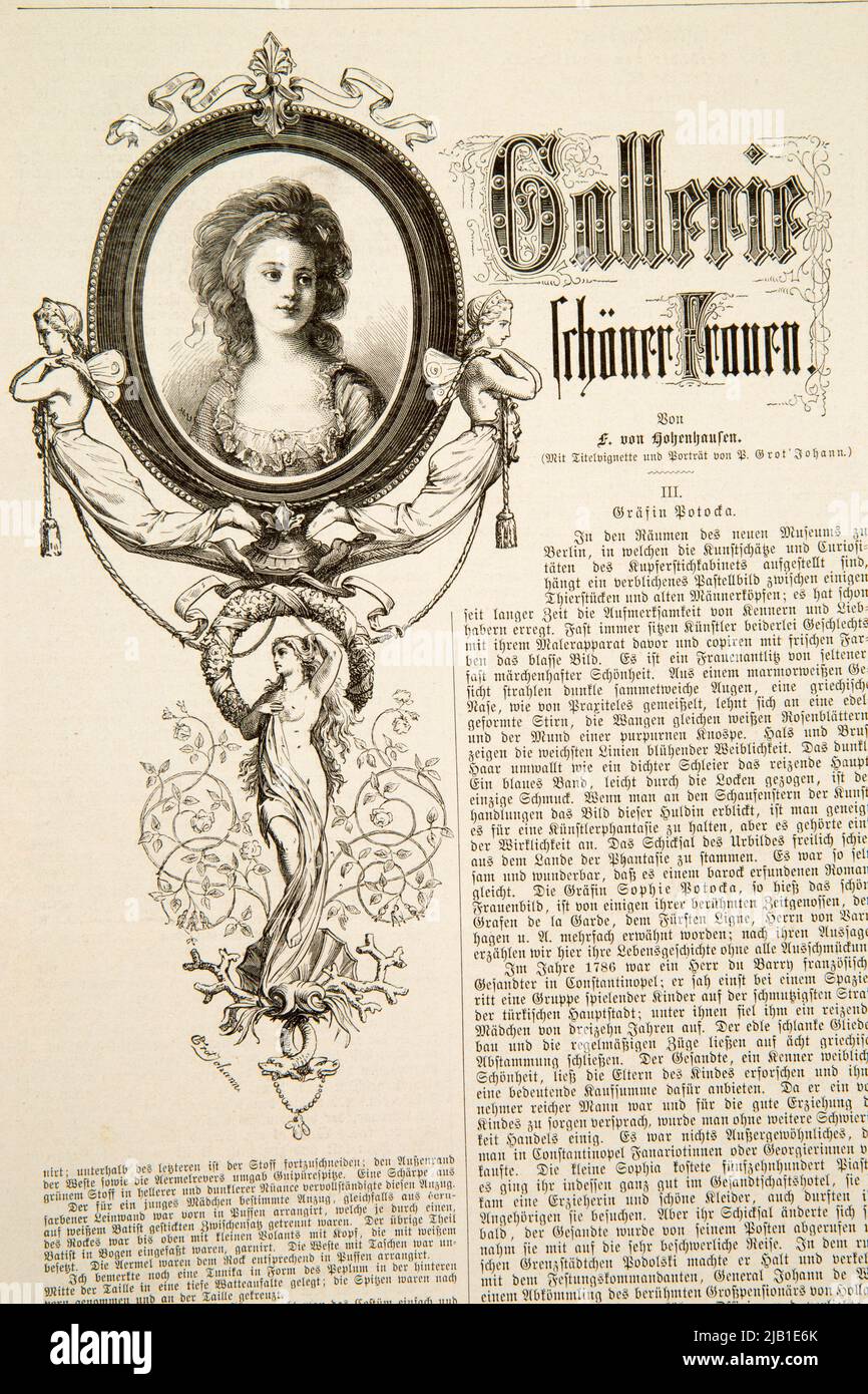 Countess Zofia Potocka according to Philipp Grot'johanna. Cleastle with ...