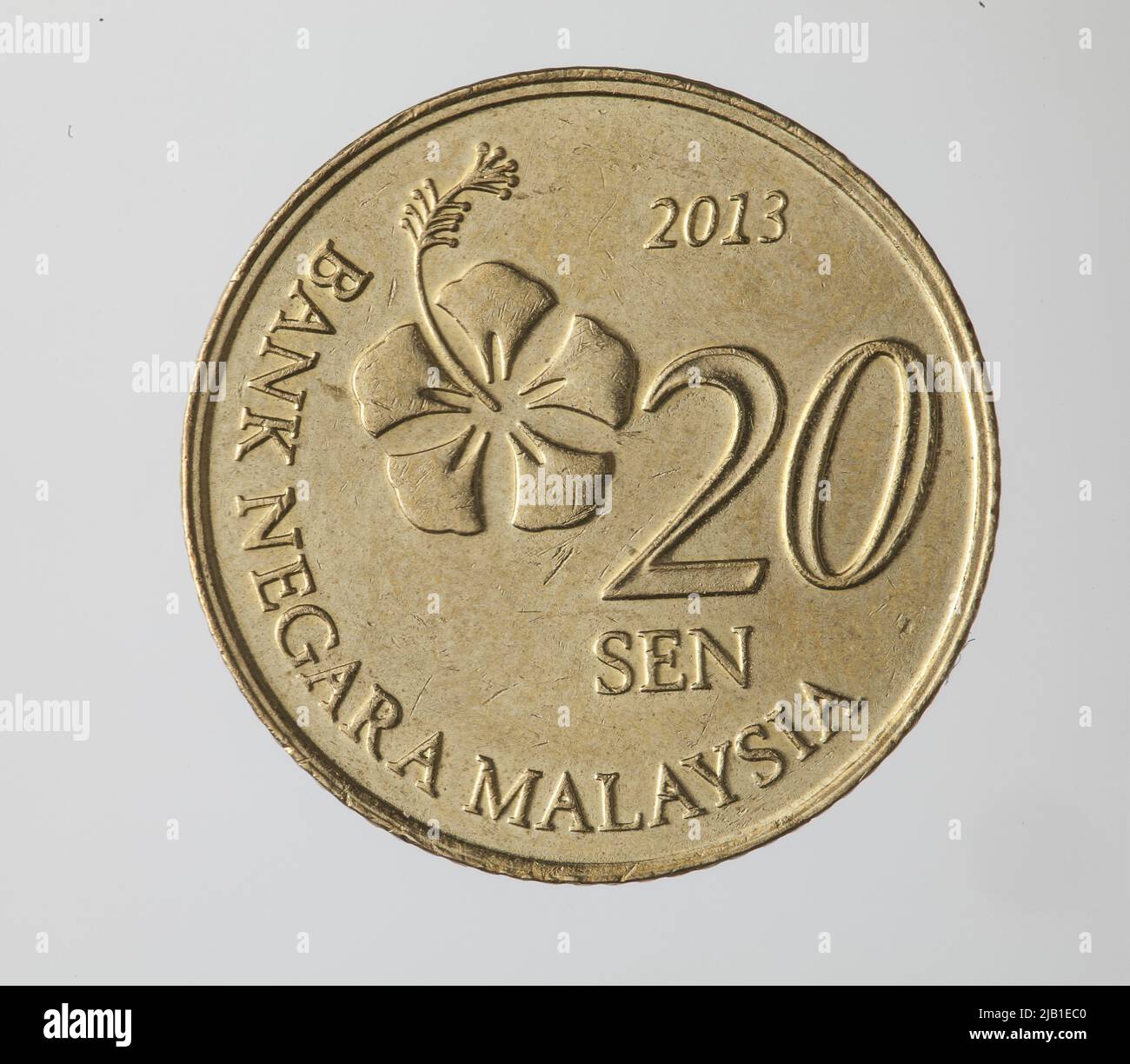 Circulation coin: Malaysia, 20 sleep, 2013 Stock Photo - Alamy