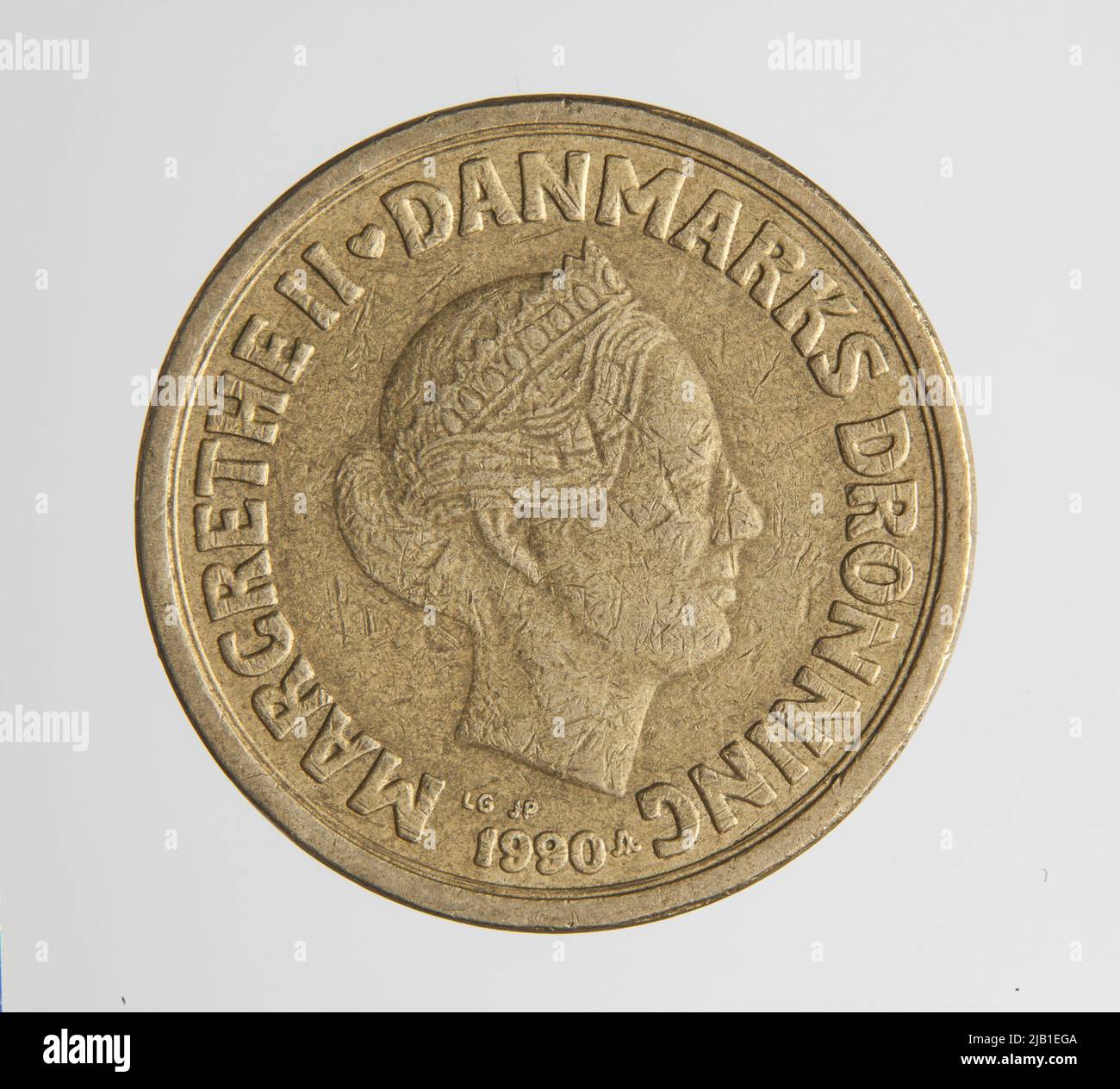 Denmark, Małgorzata II (1972 ), 10 Crowns, Copenhagen; 1990 Stock Photo ...