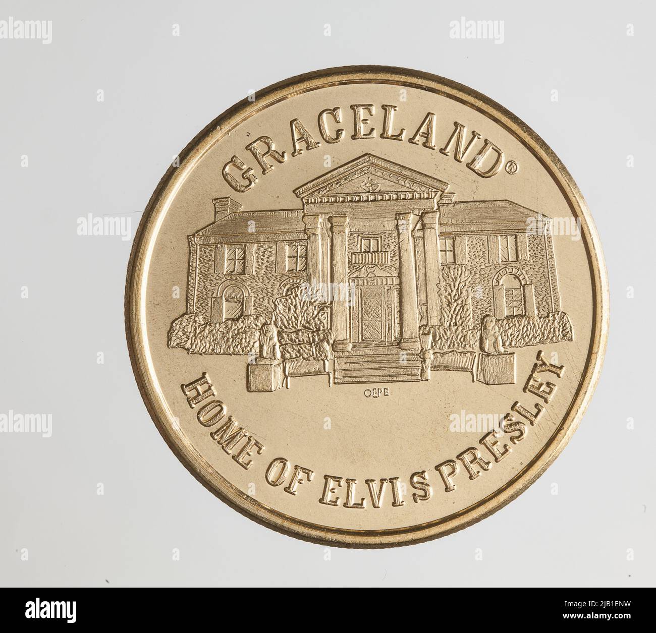 Elvis Presley (1935 1977), Commemorative Medal from Graceland Stock ...