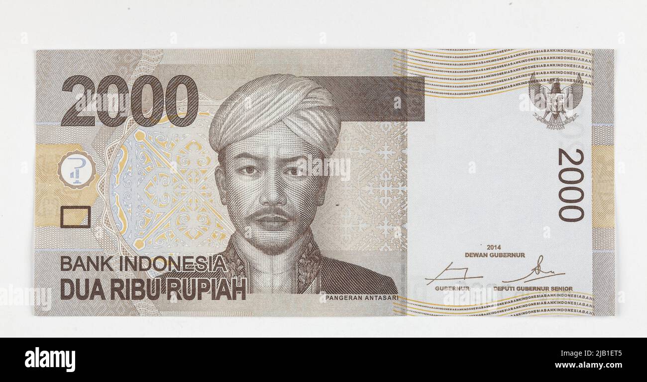 Banknote for 2000 Rupiah; Indonesia; 2014 Stock Photo - Alamy