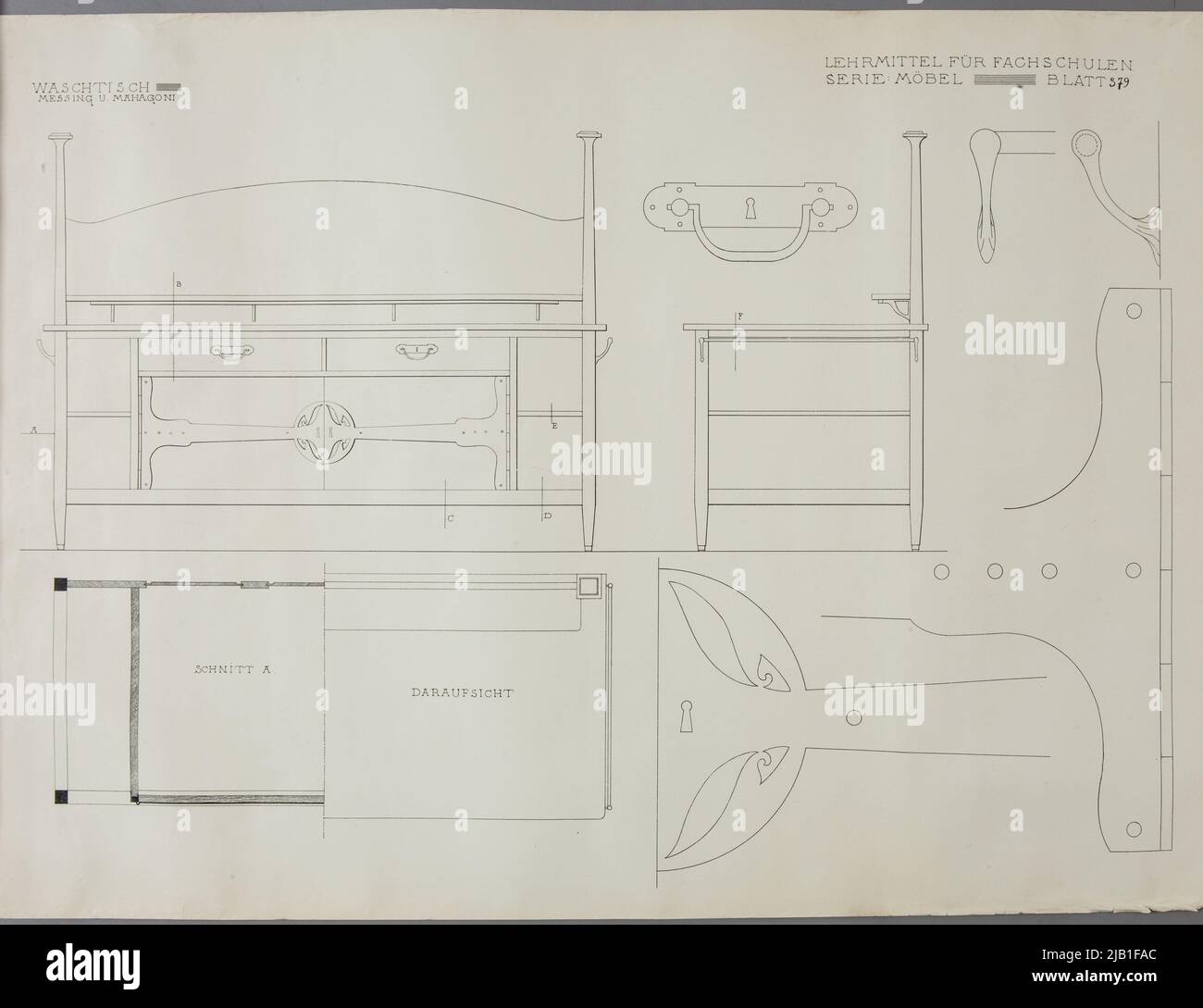 Board with a furniture design pattern Stock Photo - Alamy