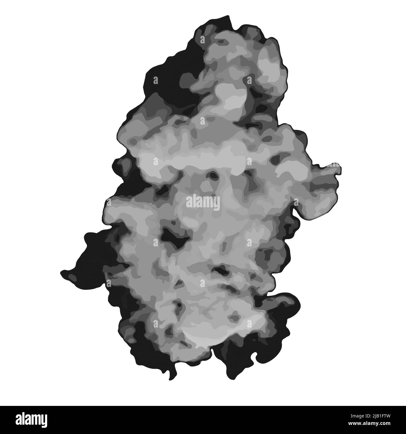 Dense fire smoke cloud Stock Vector Images - Alamy