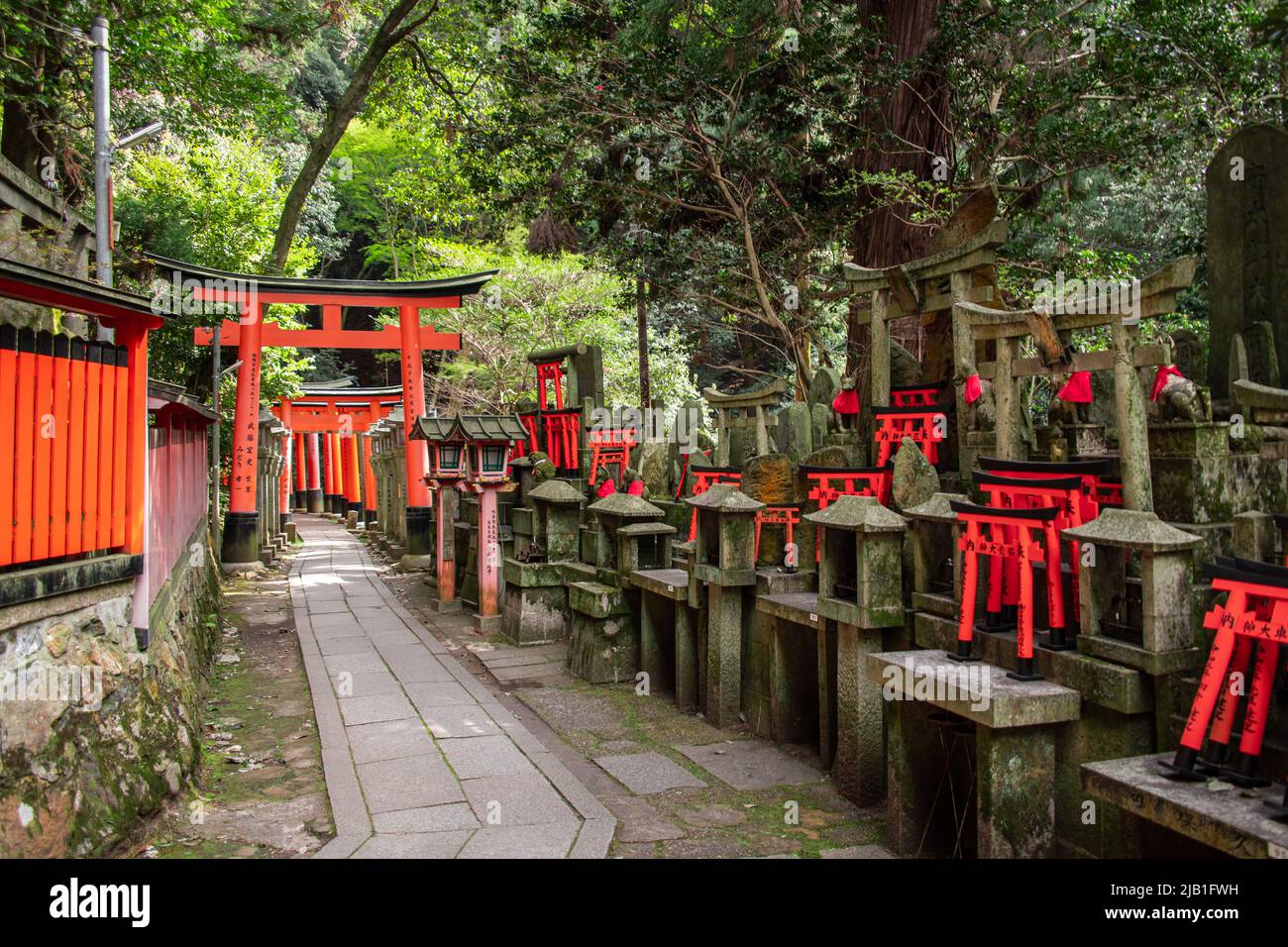 Kyoto, JAPAN - Apr 2 2021 : Senbon Torii (thousands vermilion torii) of ...