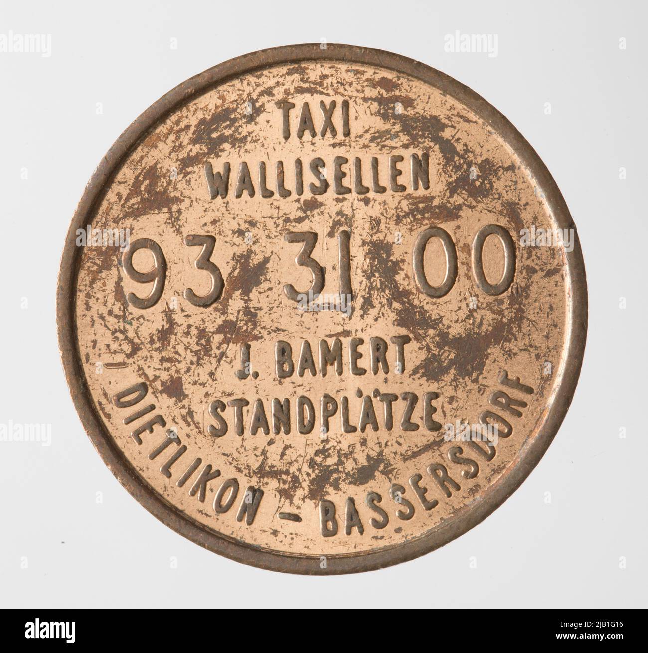 Token, Taxi Valaisellen, Switzerland Stock Photo - Alamy