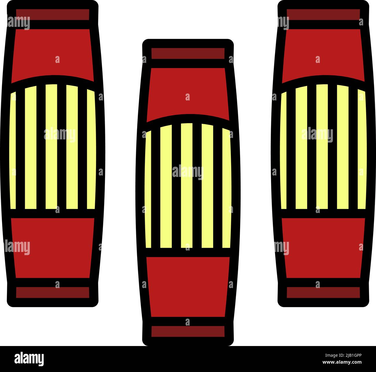 Spaghetti Package Icon. Editable Bold Outline With Color Fill Design ...