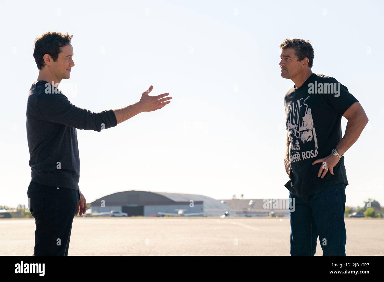 JOSEPH GORDON-LEVITT and KYLE CHANDLER in SUPER PUMPED: THE BATTLE FOR UBER (2022), directed by ...
