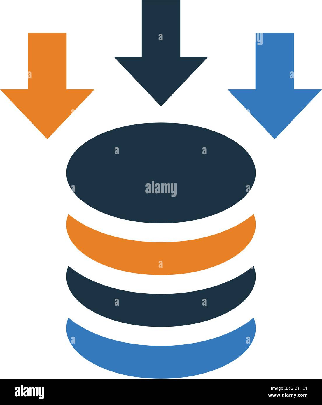 Database, storage, data storage icon. Well organized simple vector and ...
