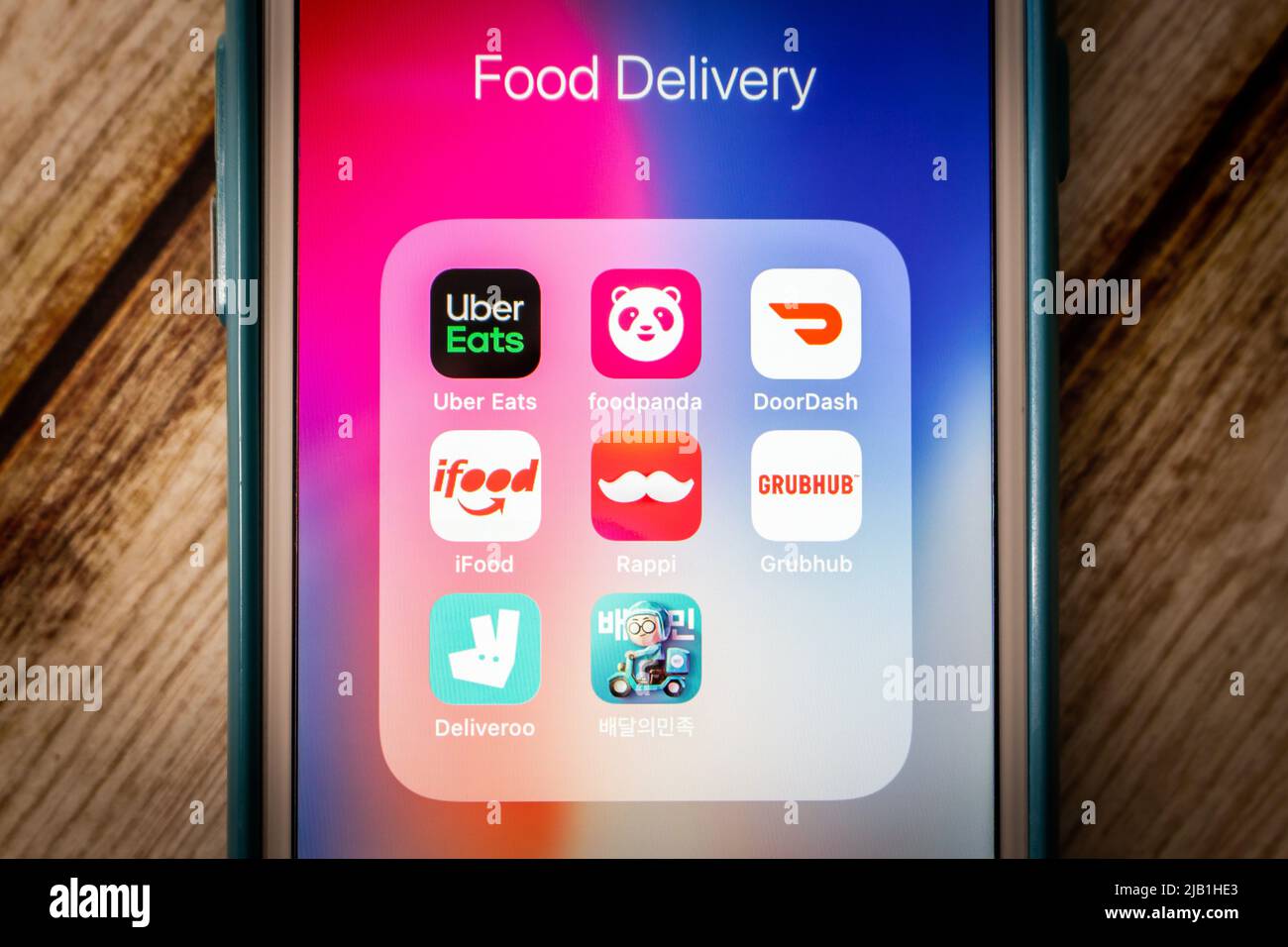 Kumamoto, JAPAN - Jun 8 2021 : food delivery & platforms (Uber Eats ...