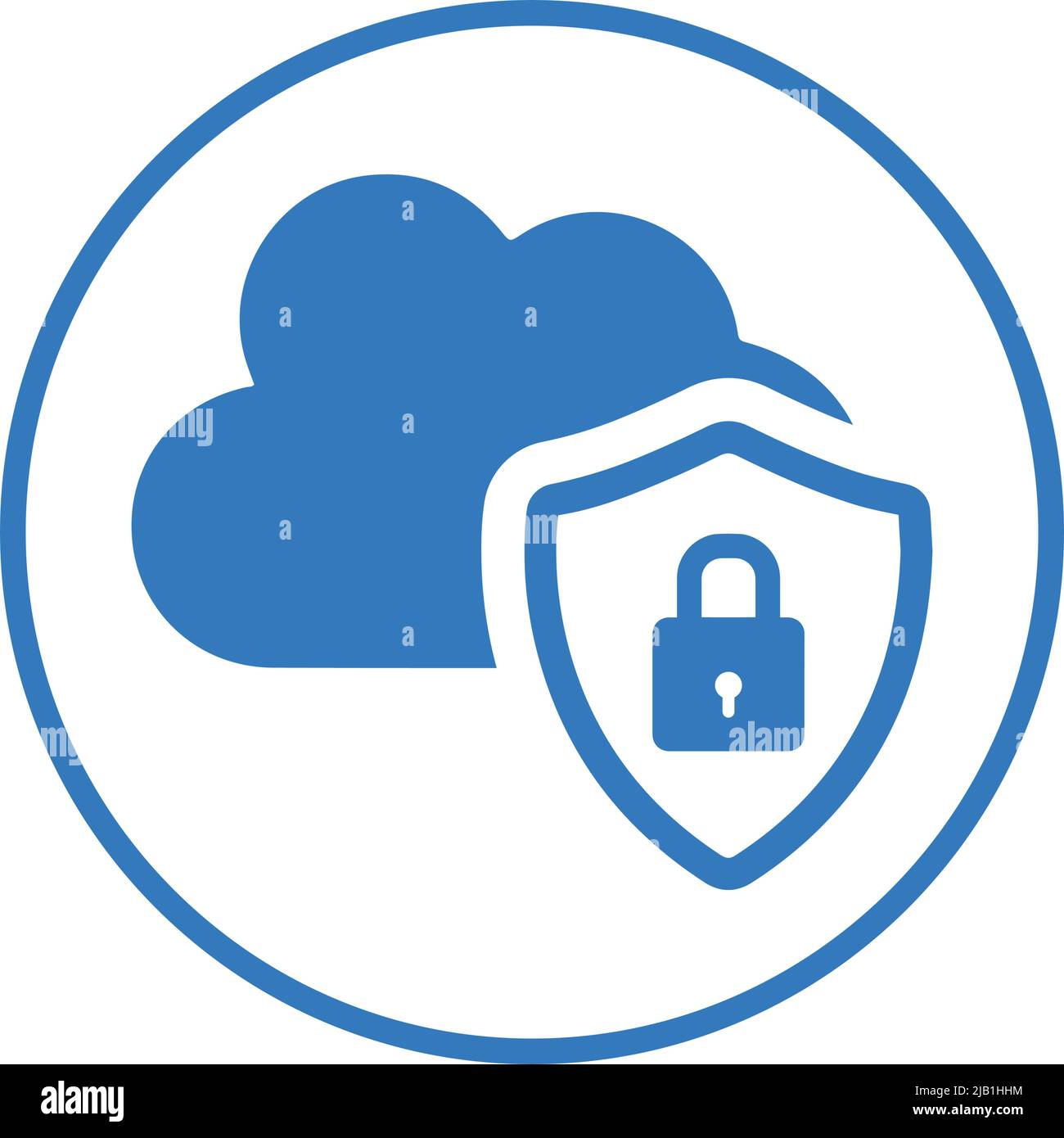 Cloud, lock, secure icon. Editable Vector EPS. Meticulously design and ...