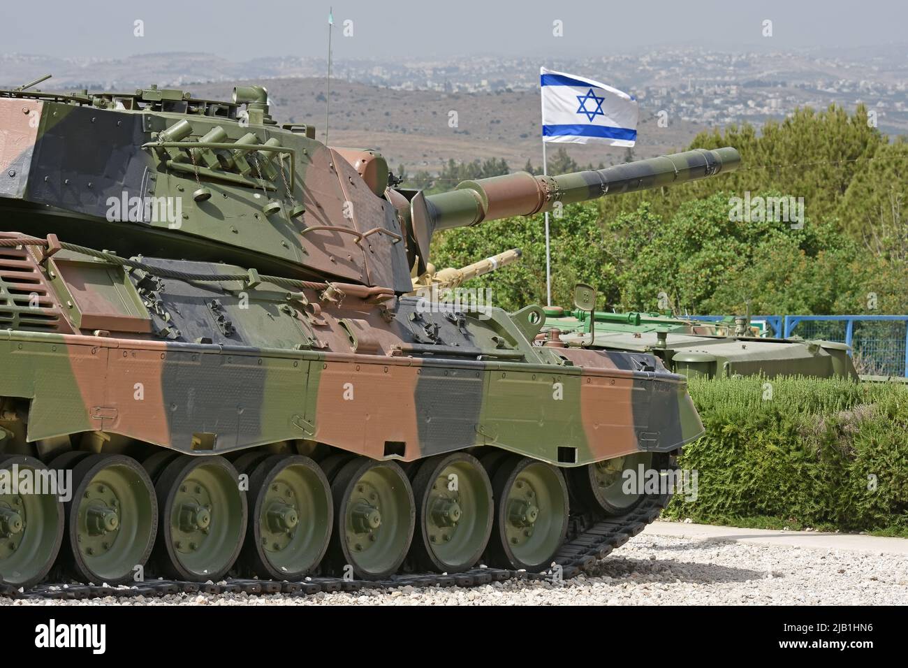 Tank exhibit in Israel Stock Photo - Alamy