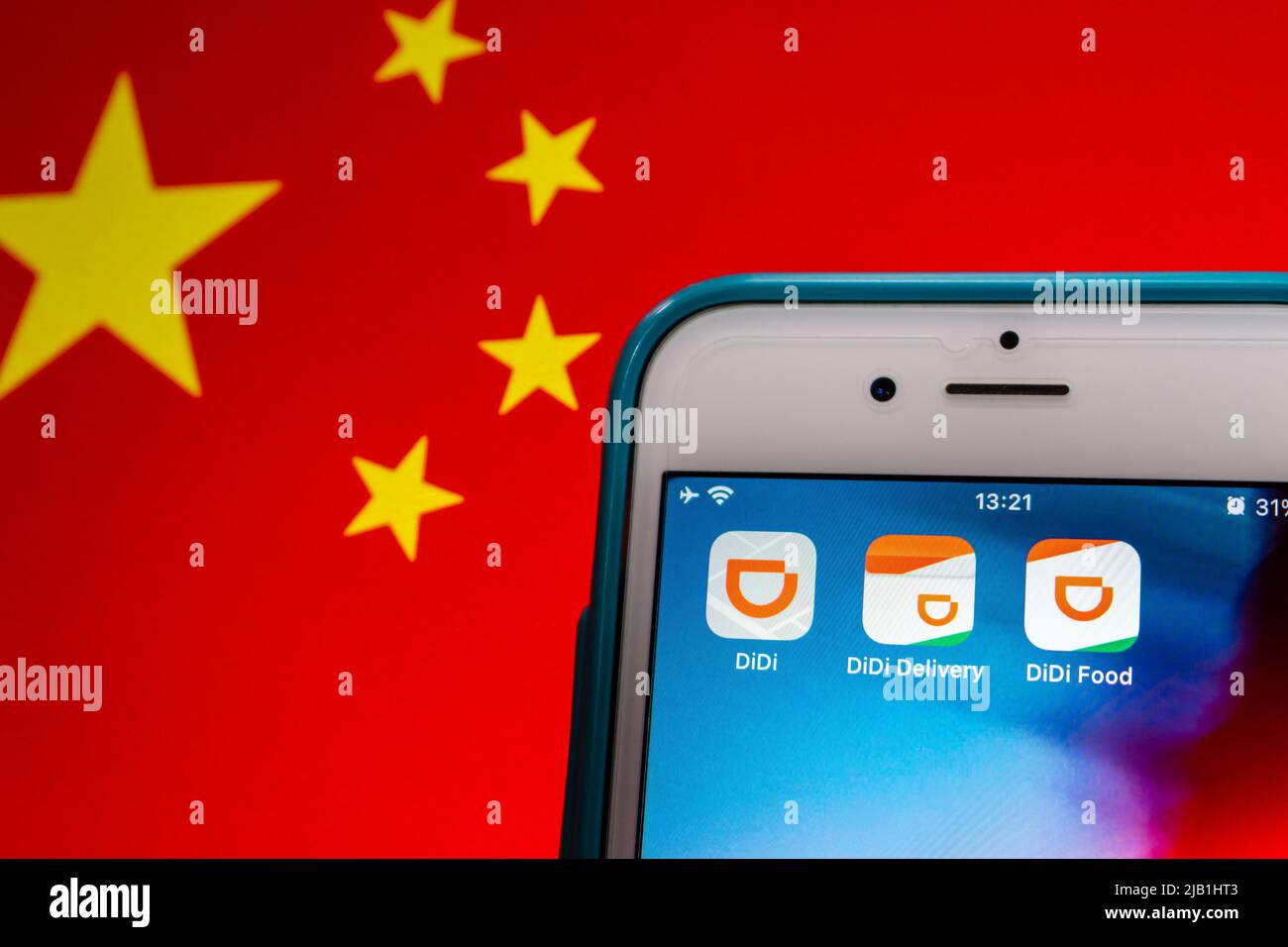 Kumamoto, JAPAN - Jul 7 2021 : DiDi Rider, DiDi Delivery & DiDi Food on ...