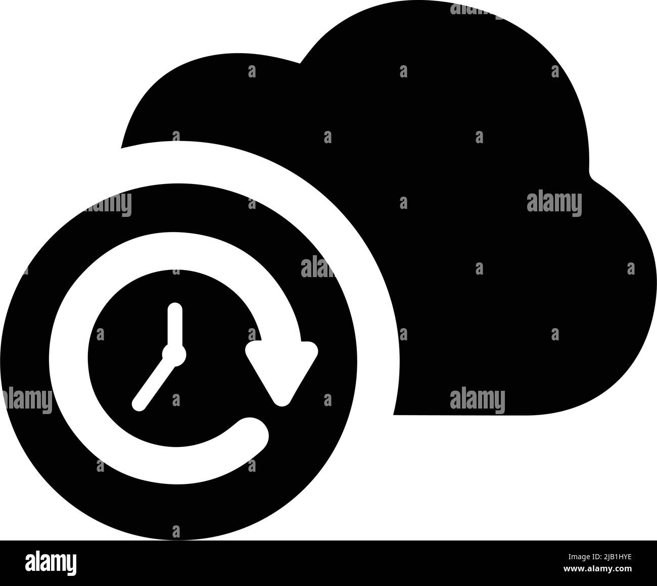 Backup, cloud, time machine icon. Using in print, web, design projects or any type of commercial ...