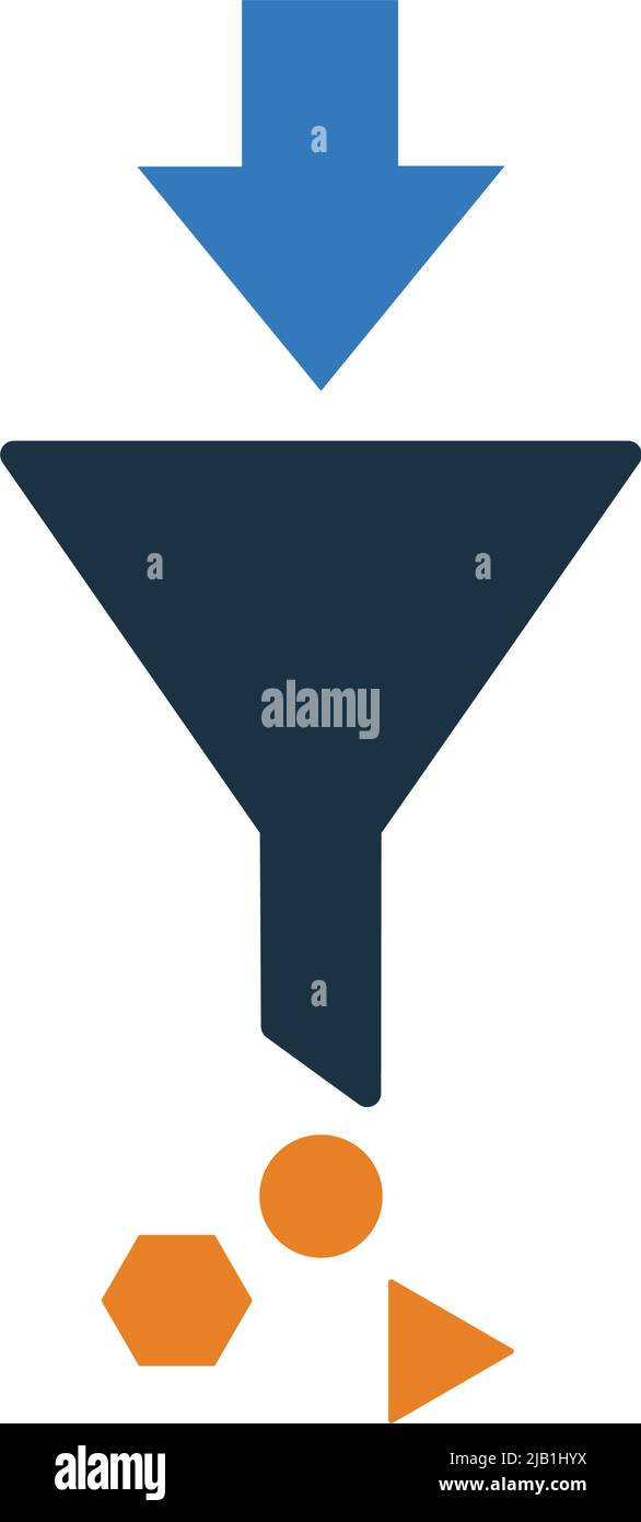 Filter, funnel, data variety icon. Well organized simple vector and ...
