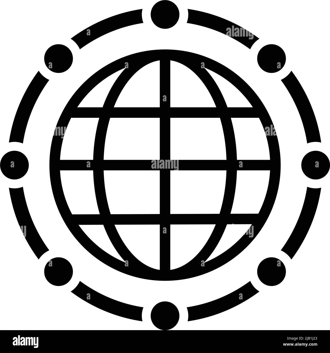 Global, big data icon. Well organized simple vector and meticulously ...