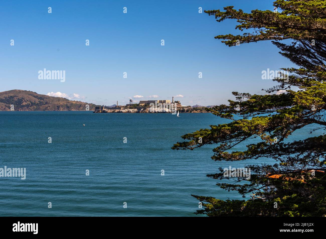 Alcatraz prison on San Francisco Bay Stock Photo - Alamy