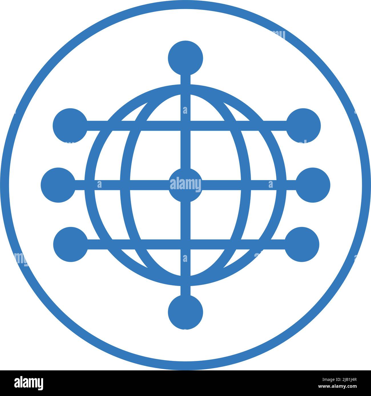 Cdn, global, network icon. Editable Vector EPS. Meticulously design and ...