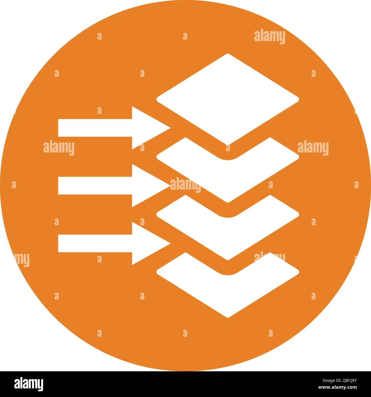 Three layer square stack hi-res stock photography and images - Alamy