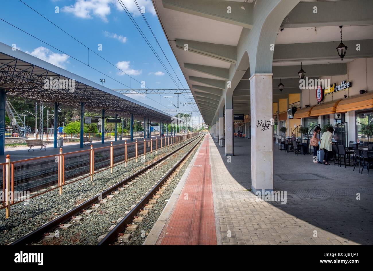 Train station of Larisa , Greece Stock Photo - Alamy