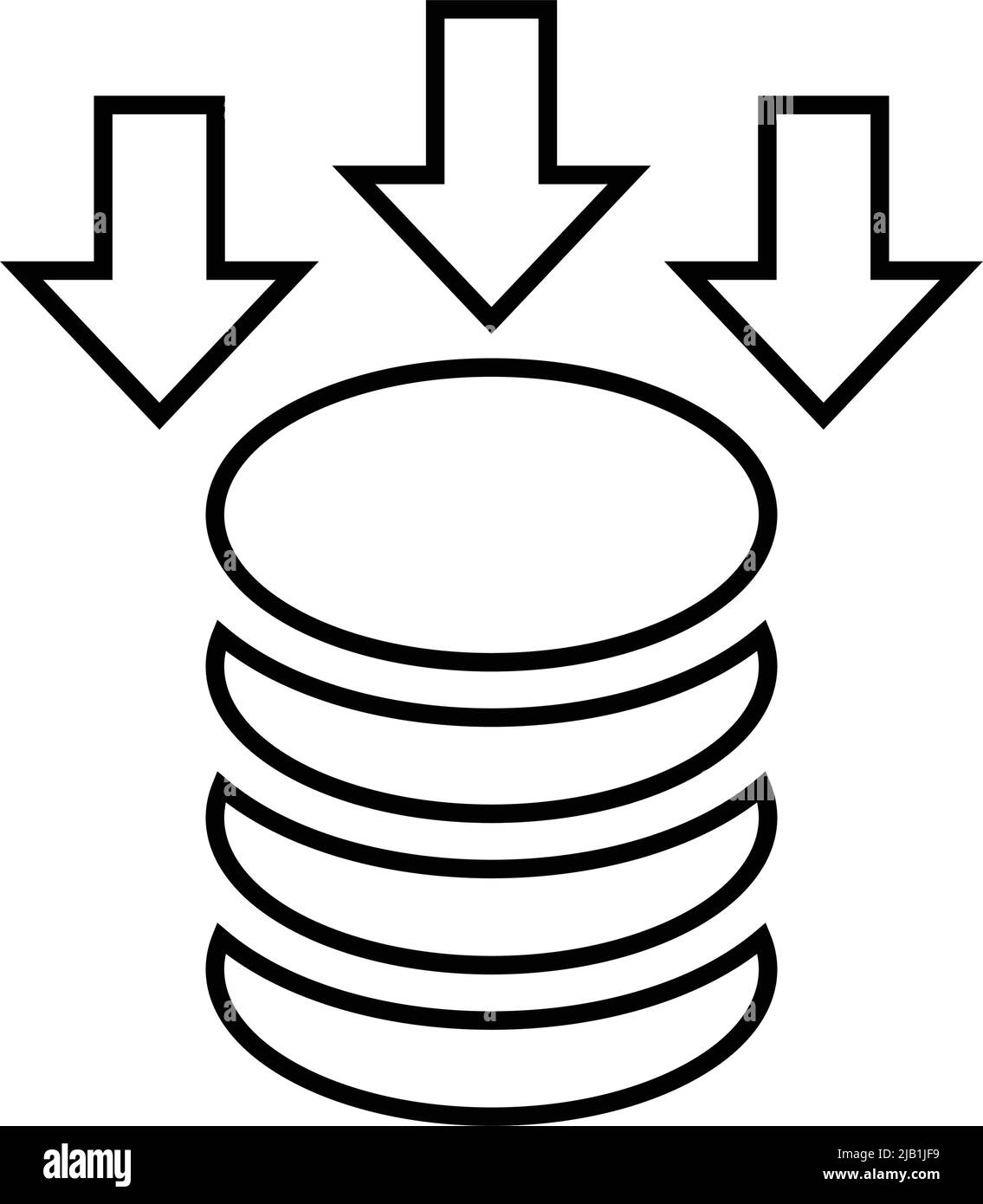 Database, storage, data storage icon. Well organized simple vector and ...