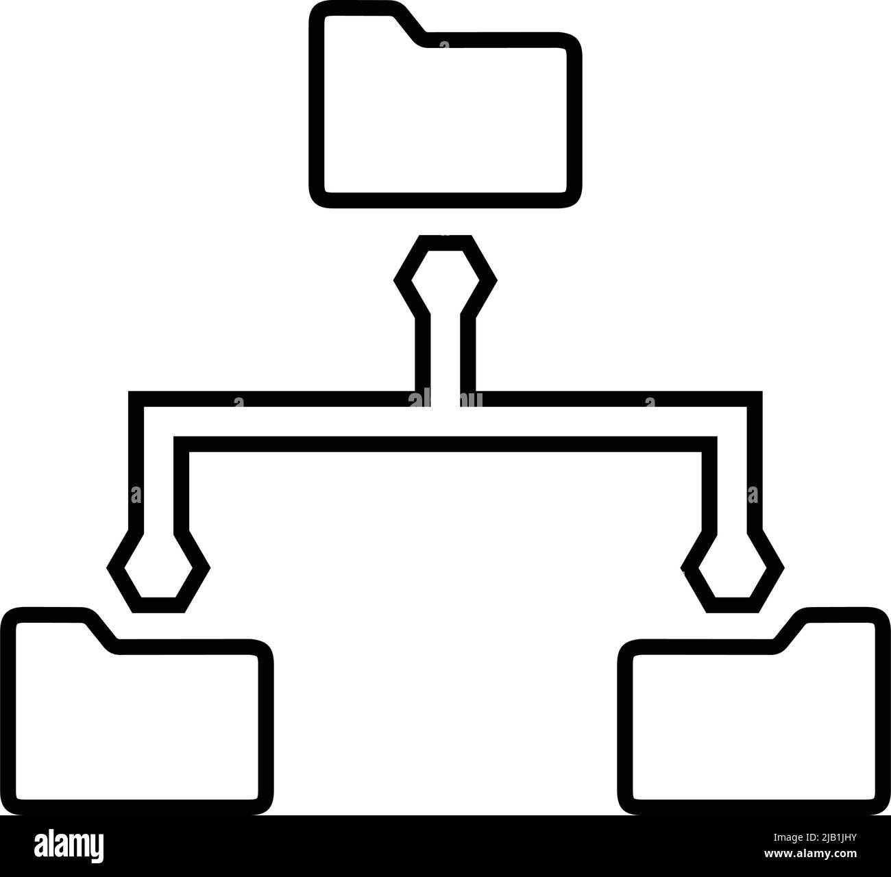 Folder, plurality icon. Well organized simple vector and meticulously design Stock Vector Image ...