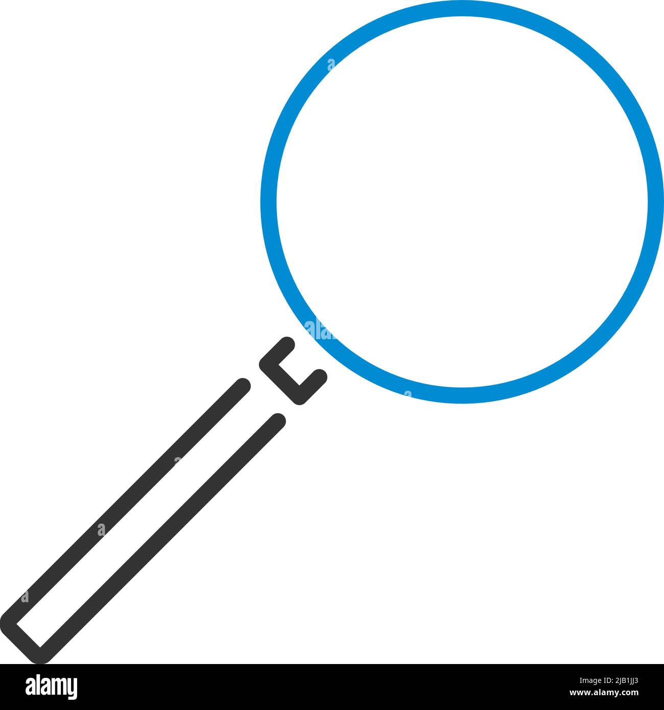 Loupe Icon. Editable Bold Outline With Color Fill Design. Vector ...