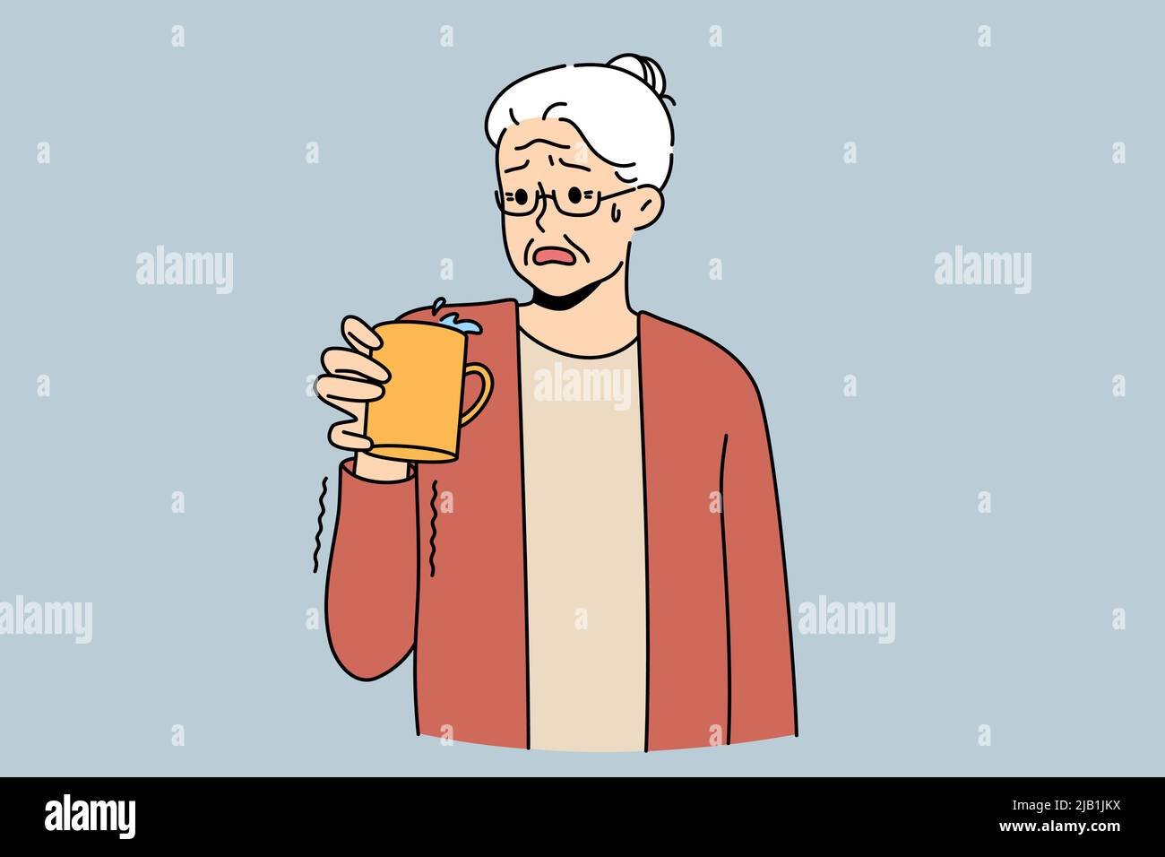 Trembling hand parkinson Stock Vector Images - Alamy