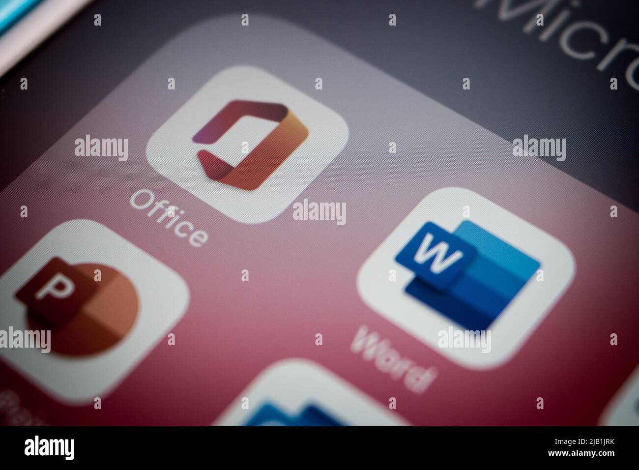 Kumamoto, Japan - Apr 5, 2020 : Microsoft Office app on iPhone. It was ...