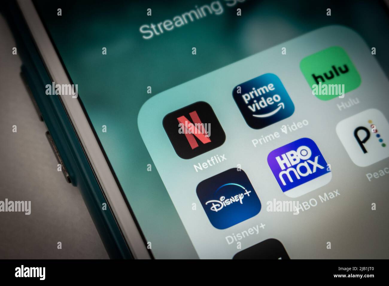 Peacock video streaming logo hi-res stock photography and images - Alamy