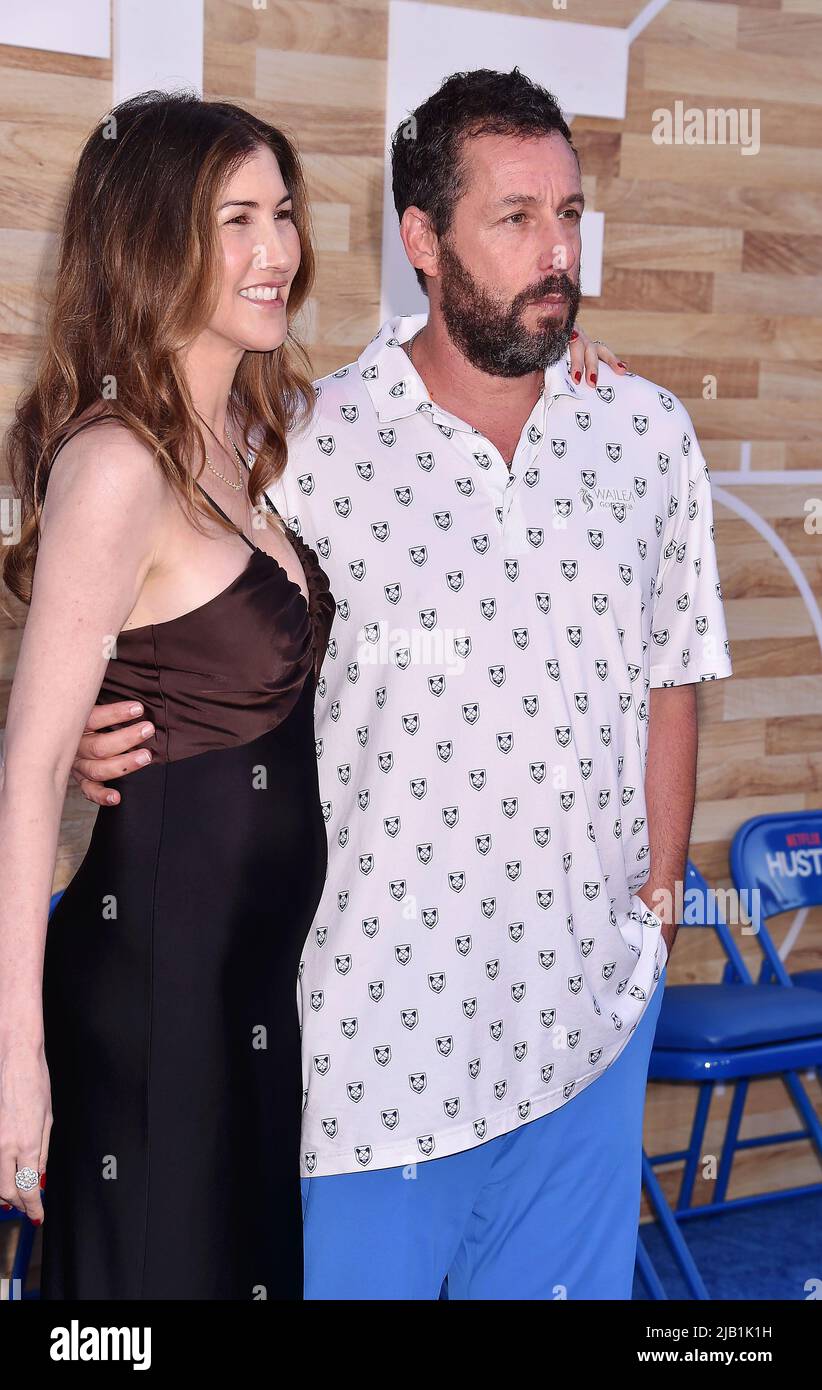 WESTWOOD, CA - JUNE 01: (L-R) Jackie Sandler and Adam Sandler attend ...