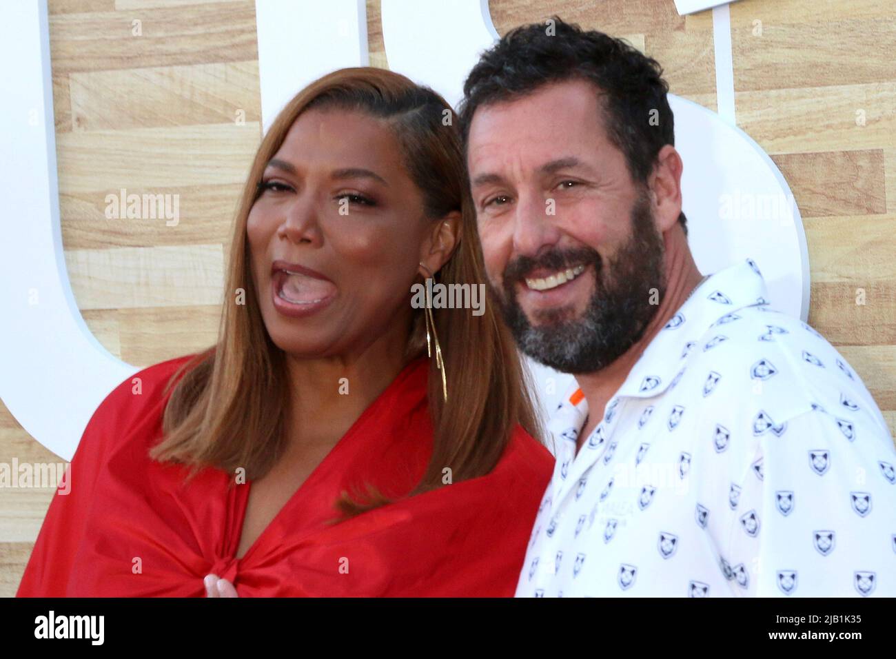 LOS ANGELES - JUN 1: Queen Latifah, Adam Sandler at the Hustle Premiere ...