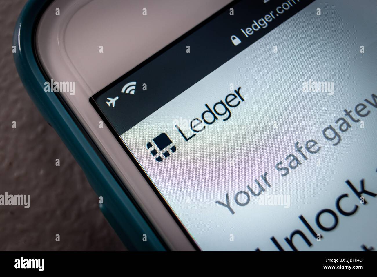 Kumamoto, JAPAN - Aug 3 2021 : Logo of Ledger on iPhone. Ledger S.A.S ...