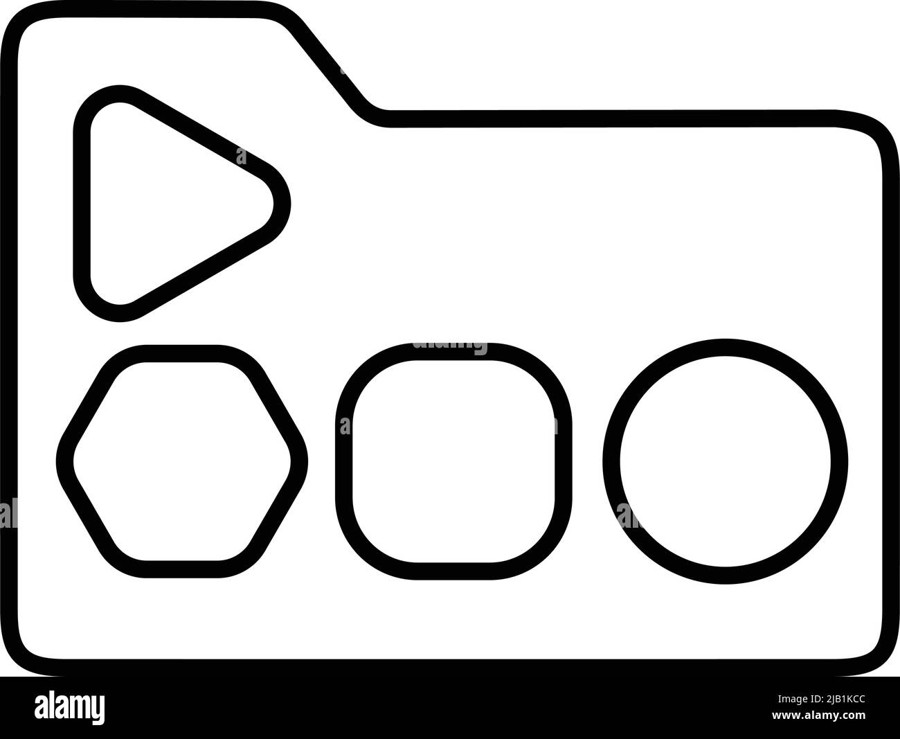 Data file, unstructured data icon. Well organized simple vector and ...