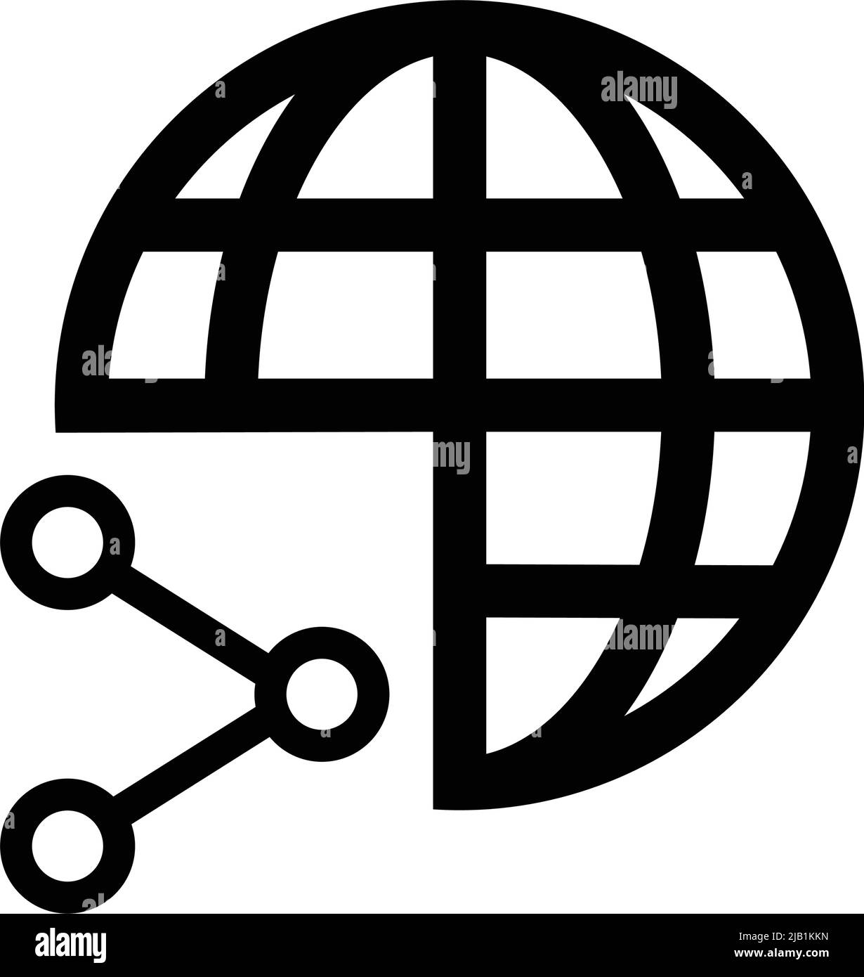 Network, shared, web icon. Simple vector illustration isolated on a ...