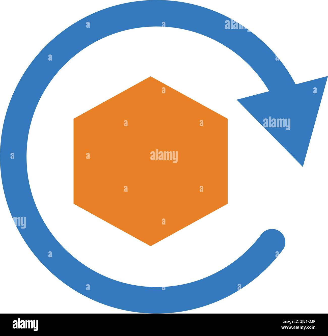 Recycling, refresh, big data icon. Simple vector illustration isolated ...