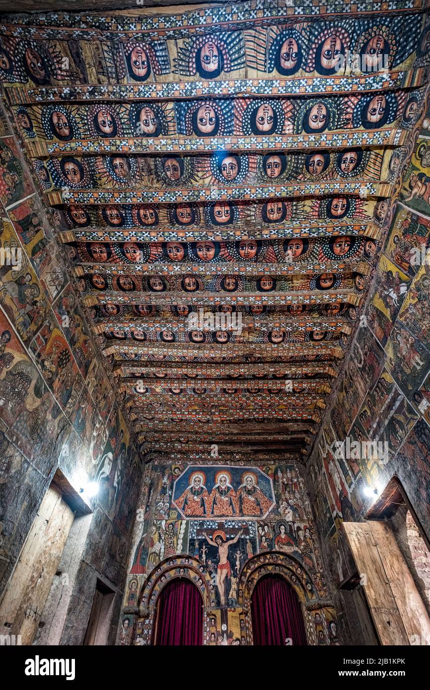 Debre Birhan Selassie Church, Gondar, Ethiopia, Africa Stock Photo - Alamy