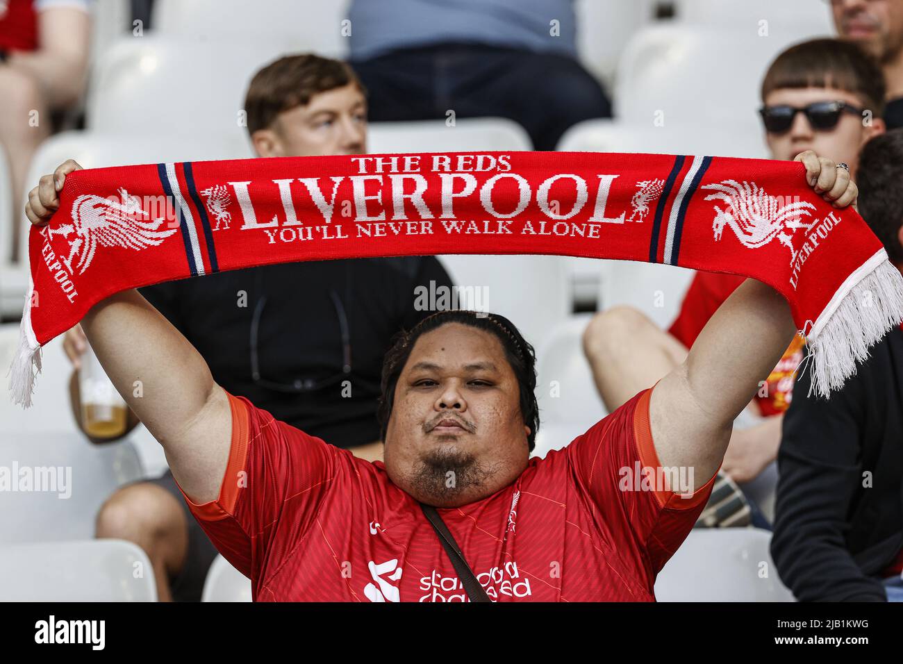 PARIS - Liverpool fan during the UEFA Champions League final match ...