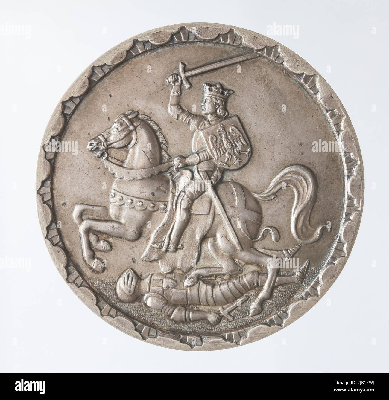 Medal commemorating the 500th anniversary of the Battle of Grunwald Jug, Marcin Stock Photo - Alamy