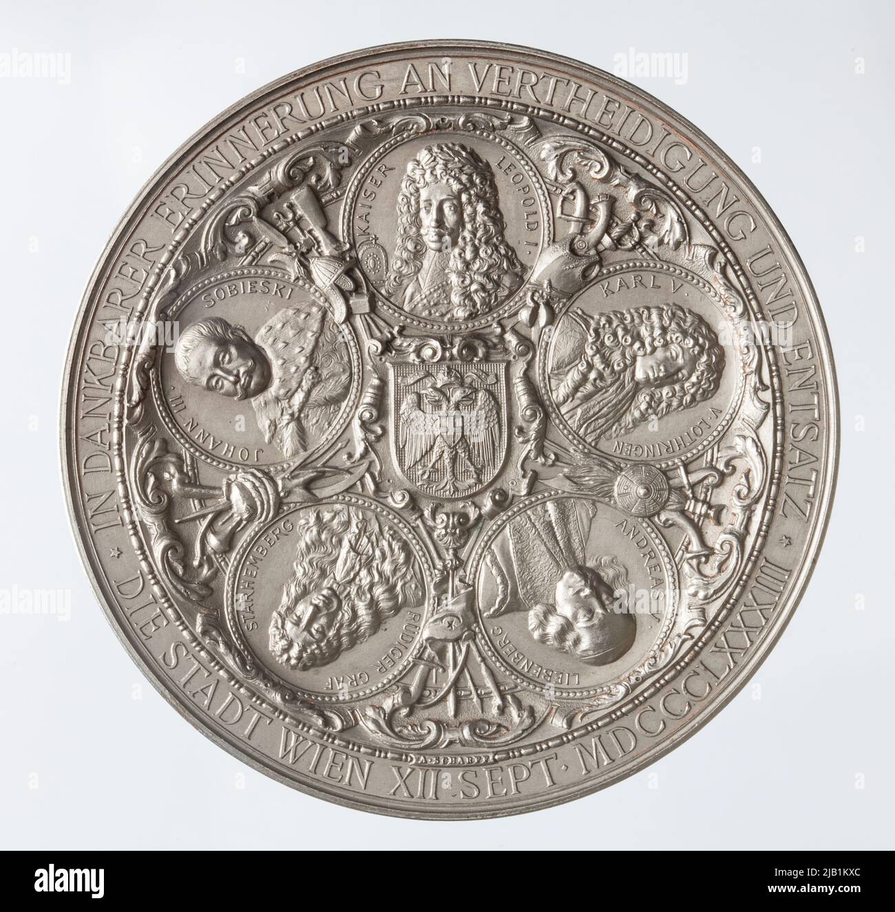 Medal commemorating the 200th anniversary of the Vienna relief Douks ...