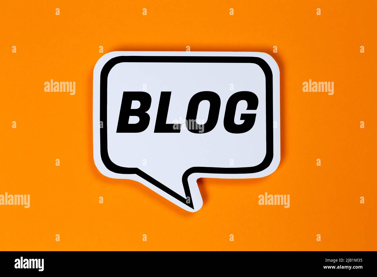 Blog speech bubble communication concept talking saying talk say Stock ...