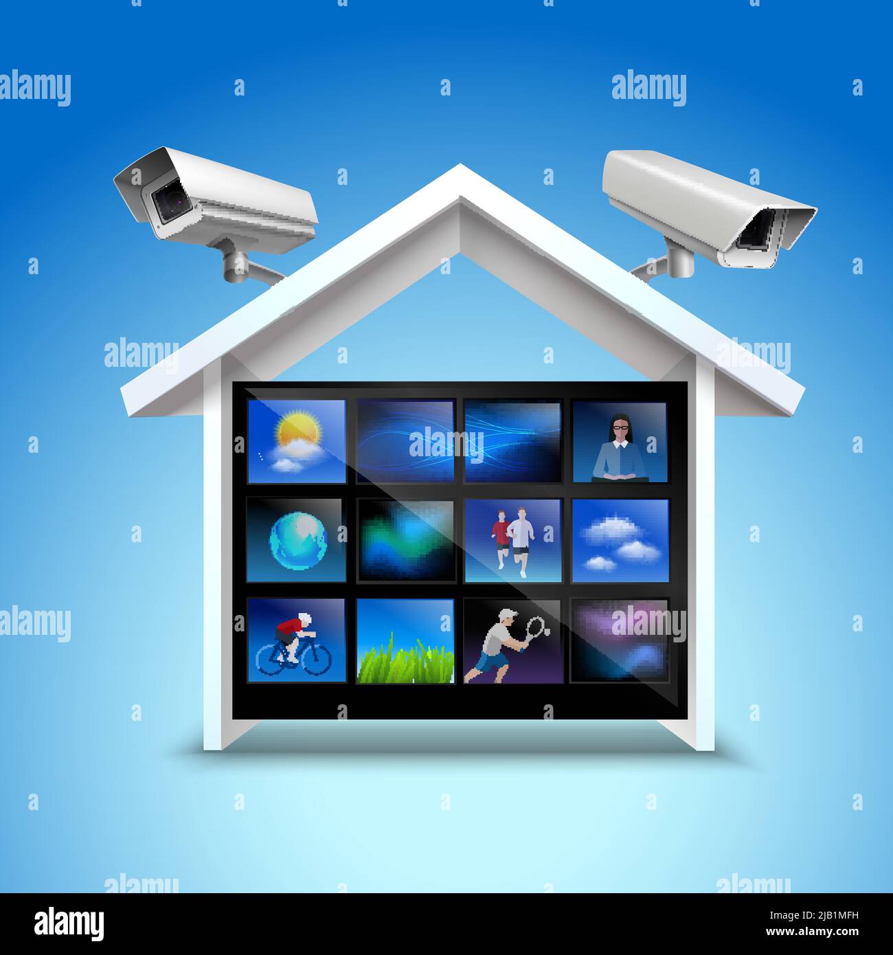 Computer vision surveillance hi-res stock photography and images - Alamy