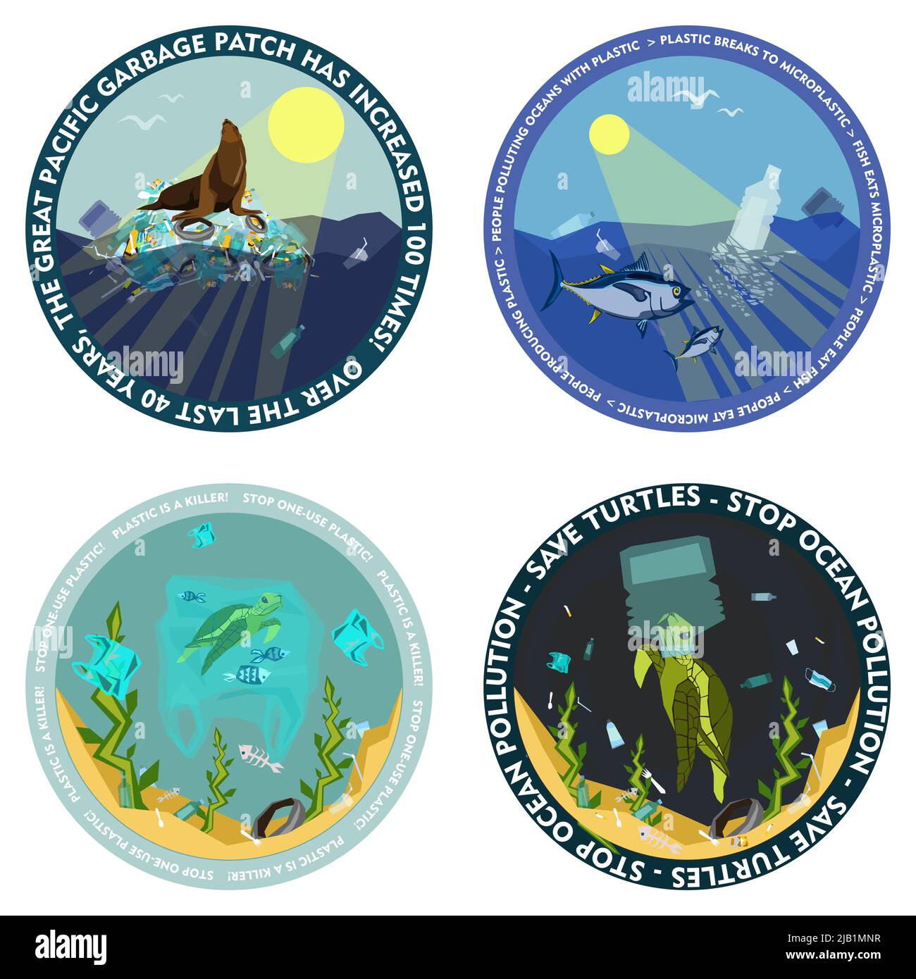 Save Our Oceans Poster Cut Out Stock Images & Pictures - Alamy