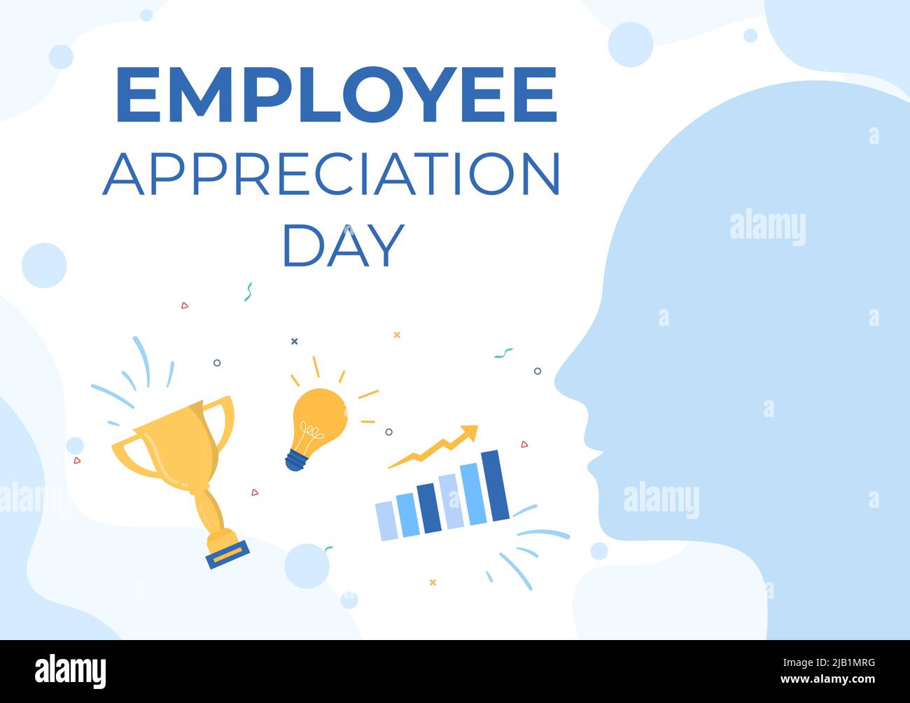 Happy Employee Appreciation Day Cartoon Illustration to Give Thanks or ...