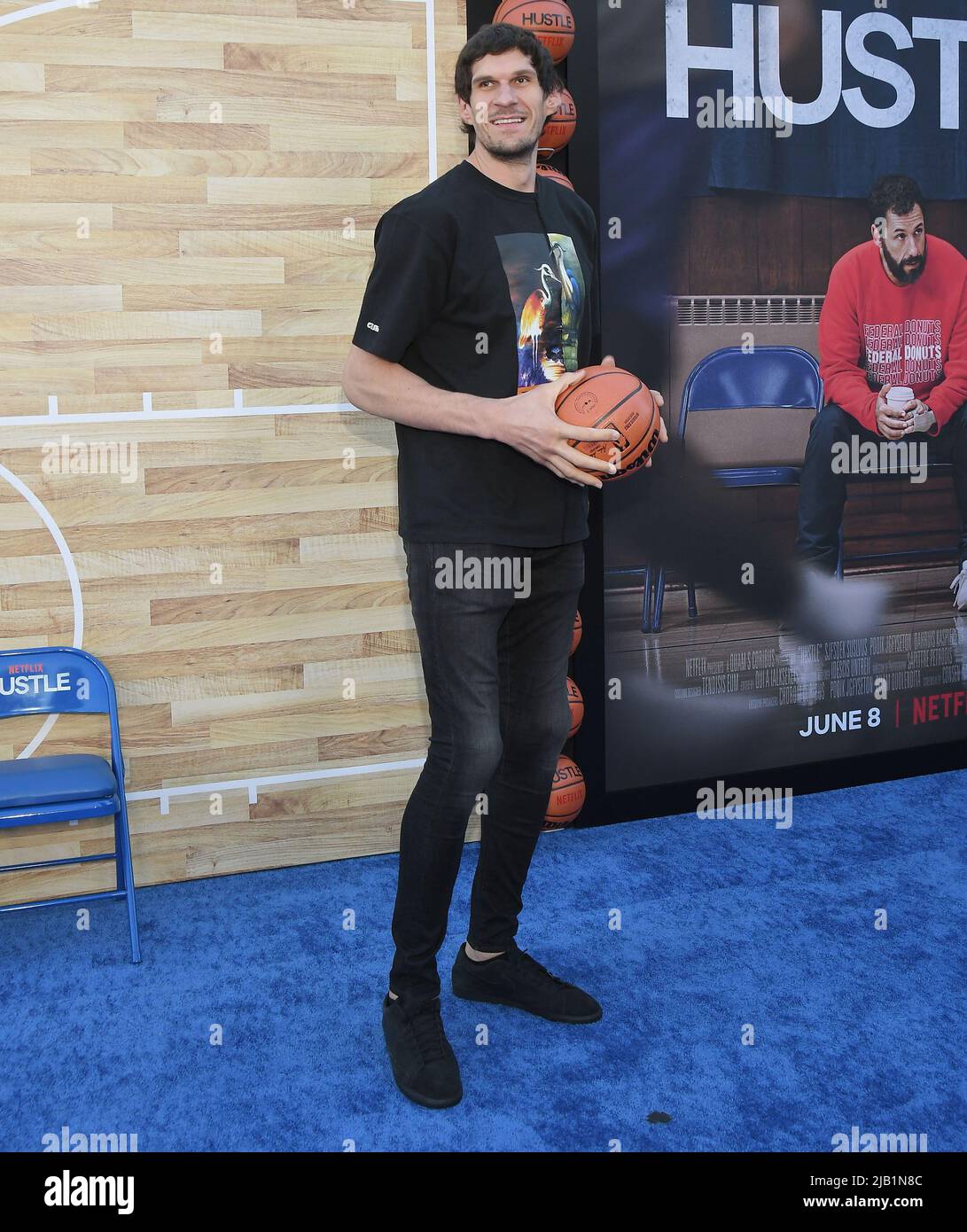 Boban Marjanovich arrives at Netflix's HUSTLE Los Angeles Premiere held ...