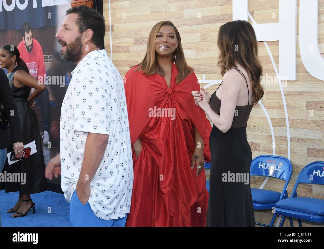 Los Angeles, USA. 01st June, 2022. (L-R) Adam Sandler, Queen Latifah ...