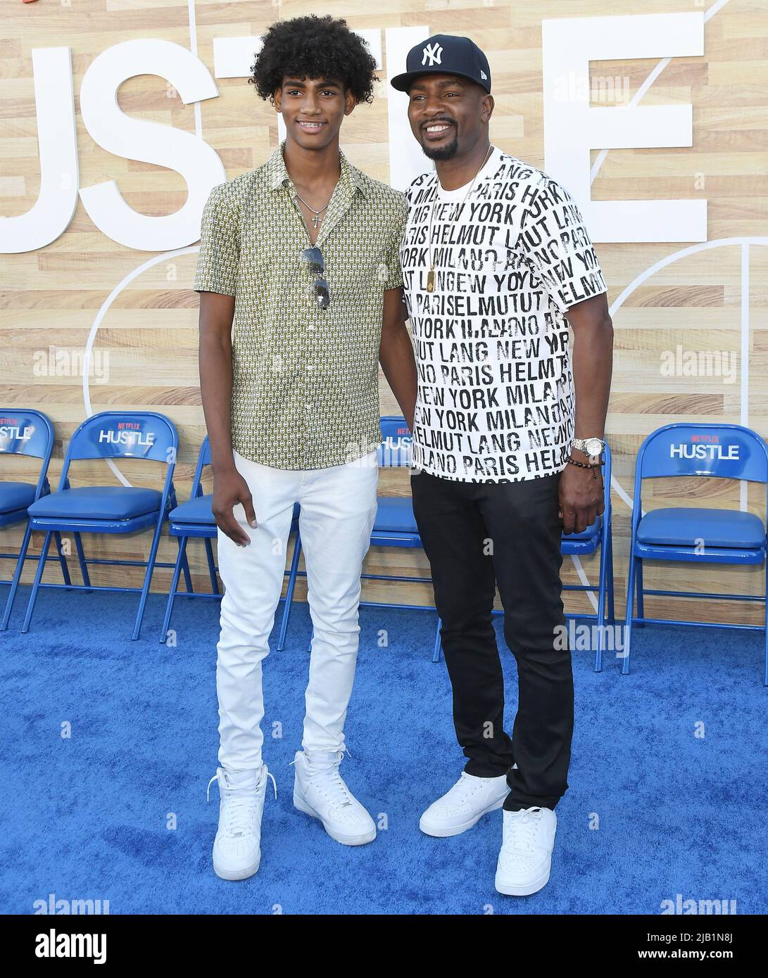 (R-L) Bill Bellamy and Son at Netflix's HUSTLE Los Angeles Premiere ...